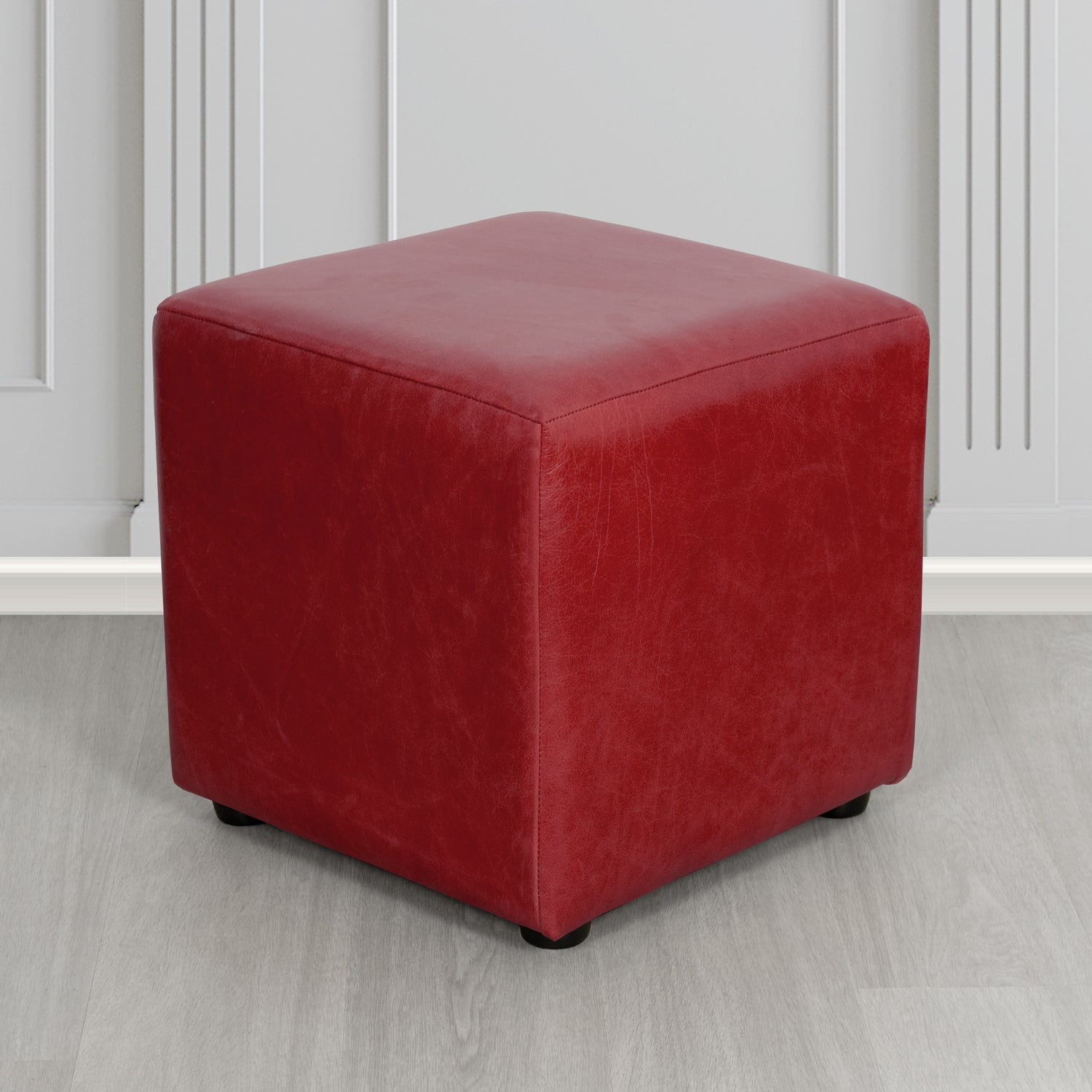 Leather Footstools & Cubes in Faux & Genuine Leather